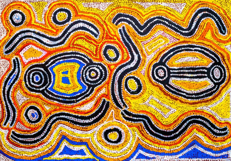 Bessie Sims Nakamarra - Yarla Jukurrpa (Yam Dreaming) - Aboriginal ...